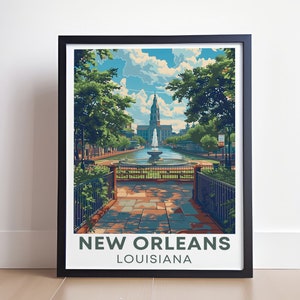 New Orleans Print - Jackson Square Art Print - New Orleans Decor - New ...