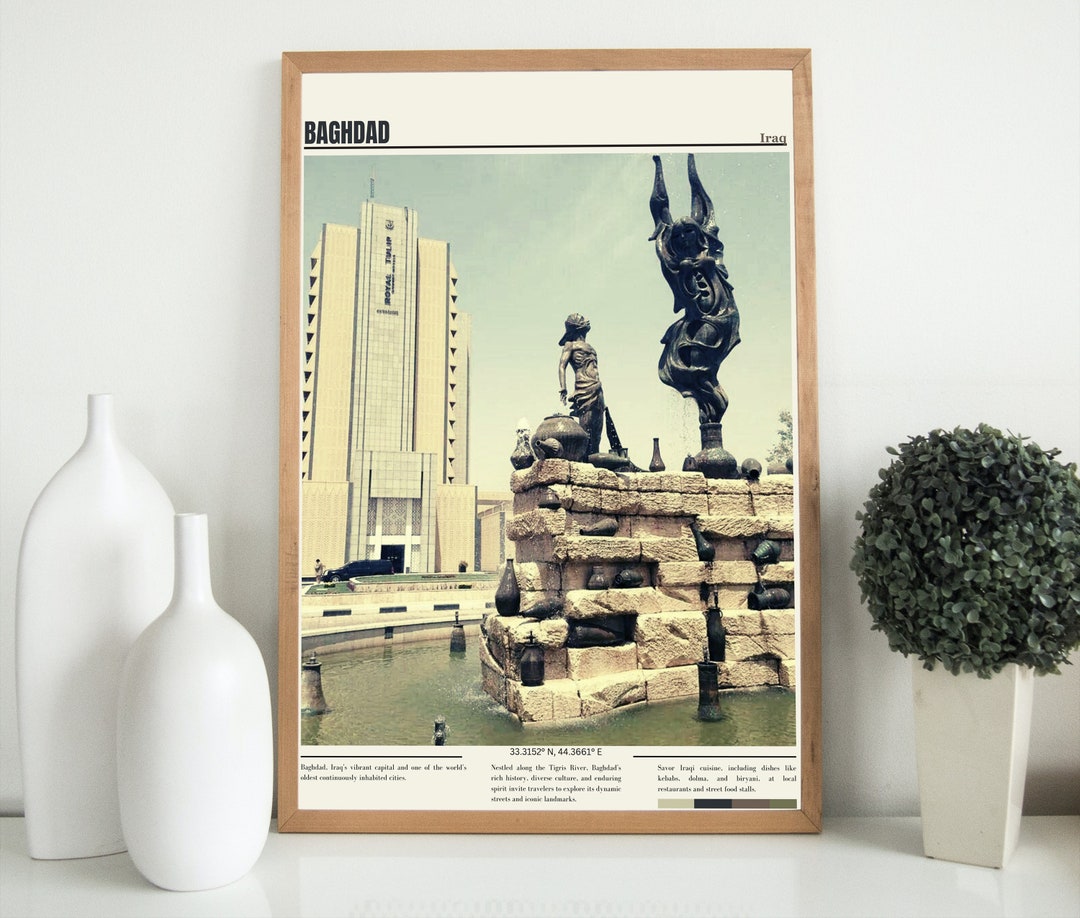 Baghdad Poster, Baghdad Travel Poster, Baghdad Art, Baghdad Print ...