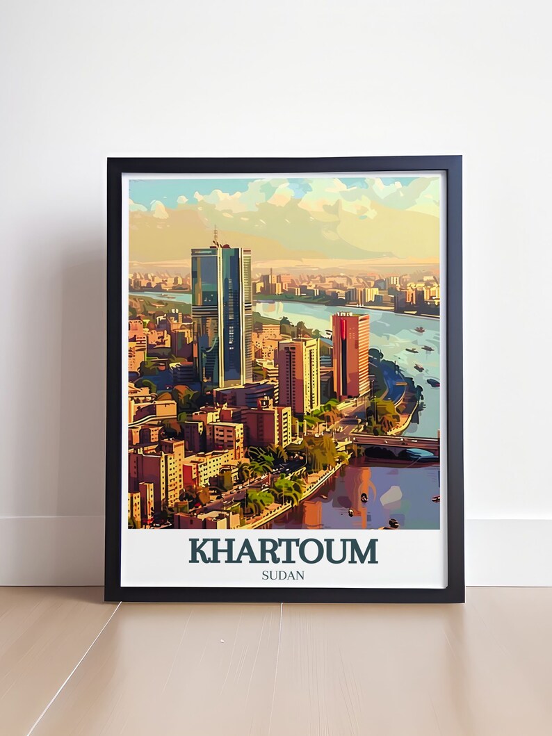 Khartoum Poster - Framed NTC Tower Print - Nile River Canvas Print ...