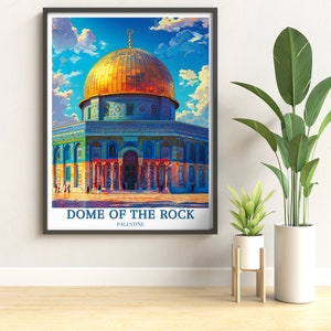 Dome of the Rock, Palestine Travel Print, Palestine Travel Gift ...