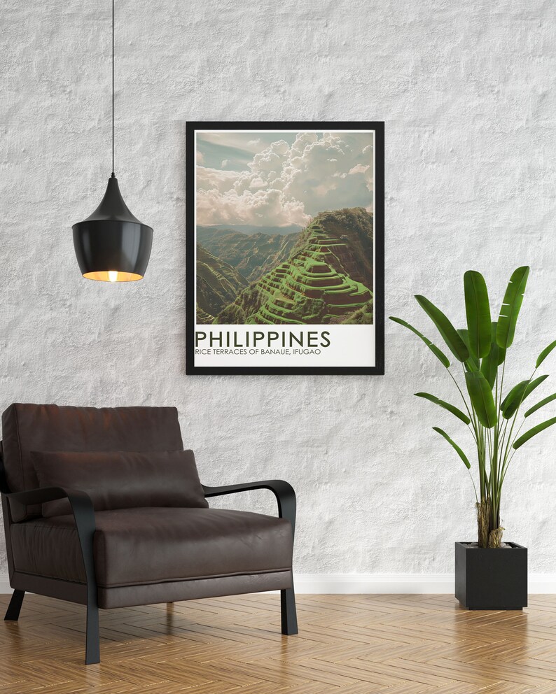 Philippines Travel Poster- Banaue Ifugao Decor - Rice Terraces of ...