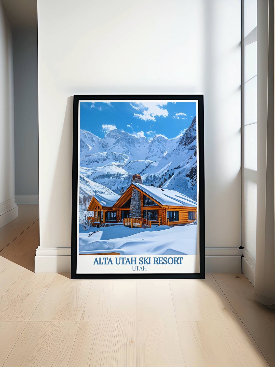 Ski Resort Prints for Winter Enthusiasts - Alta's Rustler Lodge - Alta ...