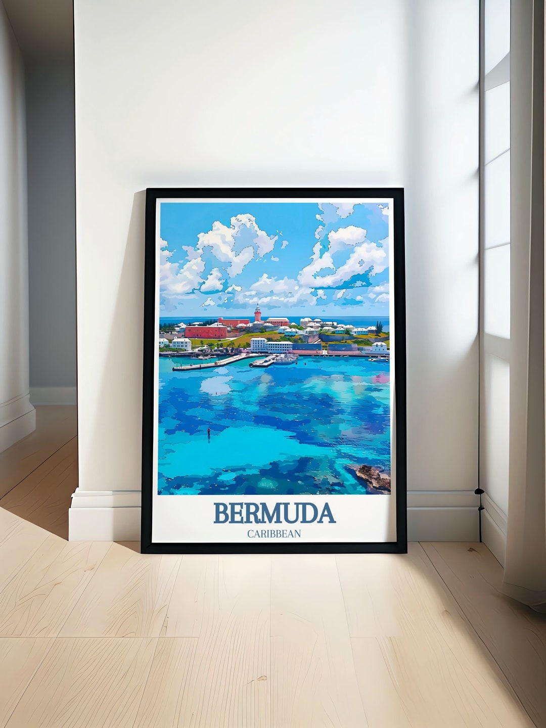 Bermuda Posters Artwork - St. George's Town Art - Vintage Bermuda ...