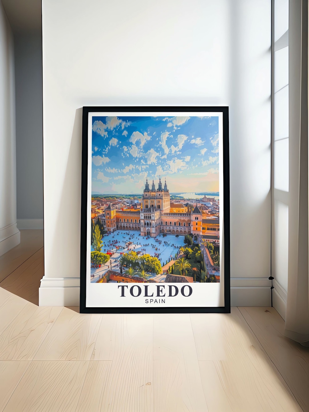 Toledo Wall Art - Framed Alcazar of Toledo Print - Toledo Poster ...