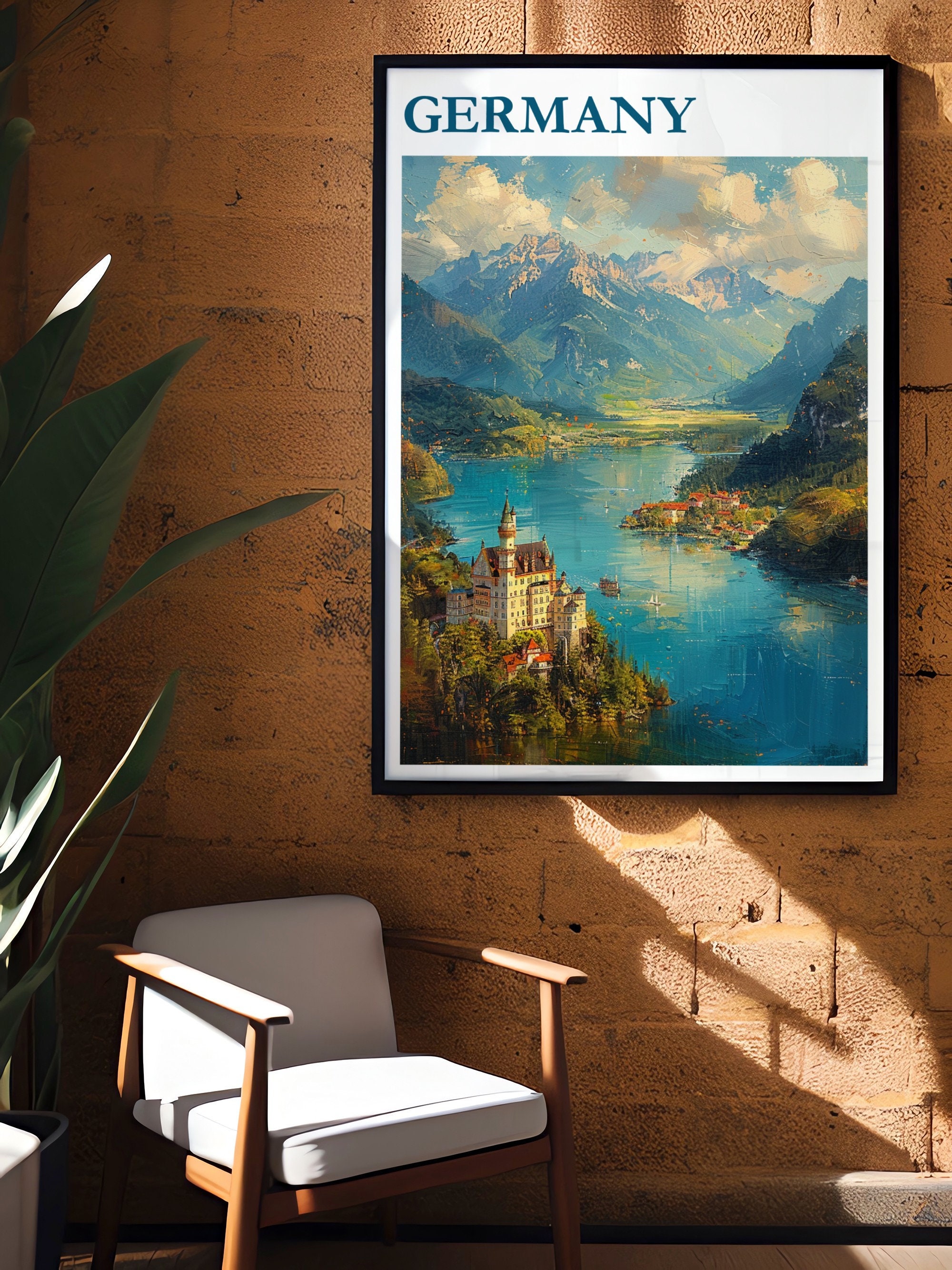 Germany Wall Art Neuschwanstein Castle Art and Europe Posters ...