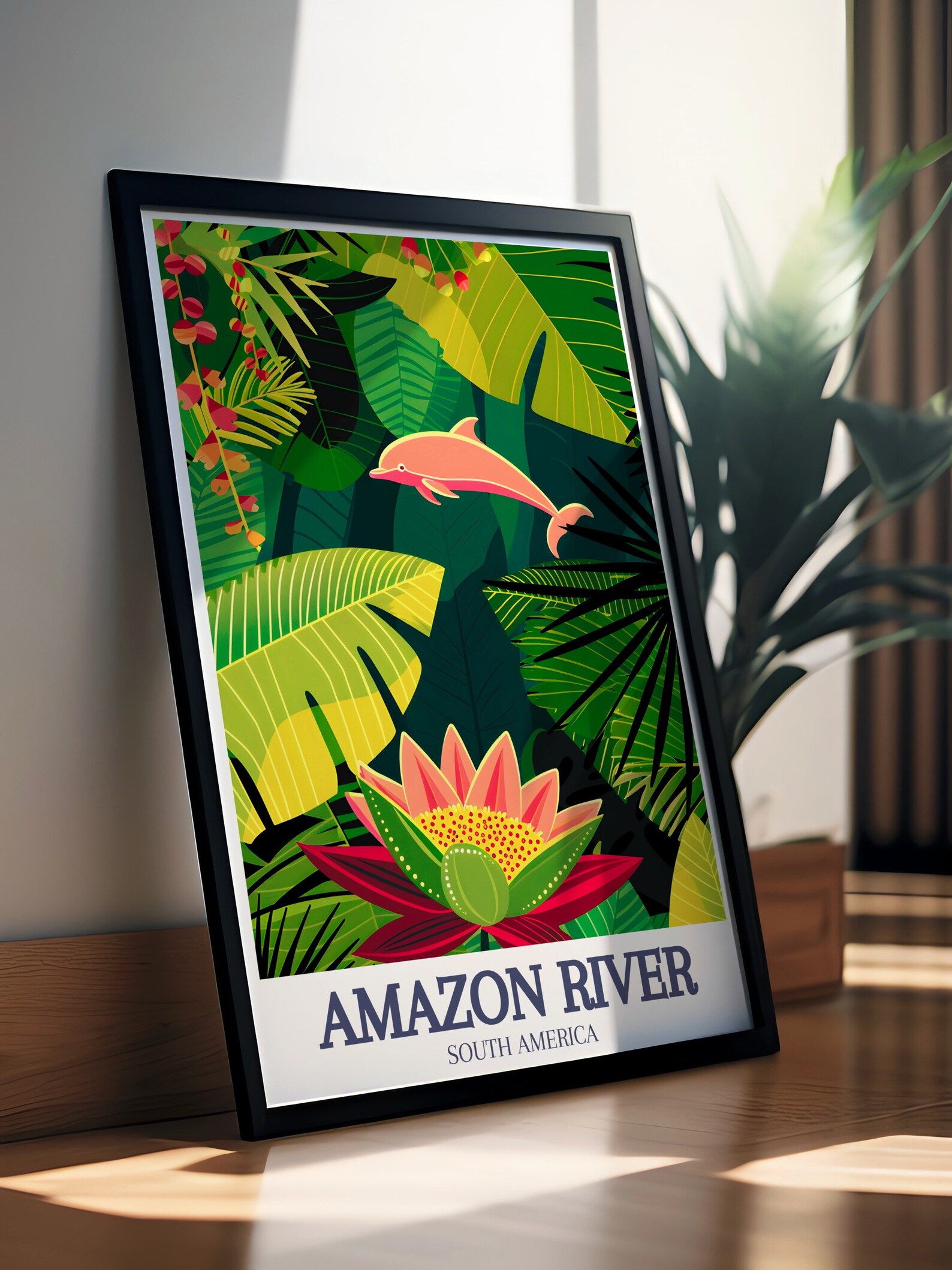 Amazon River Poster - Framed Victoria Regia Water Lily Print - Amazon ...