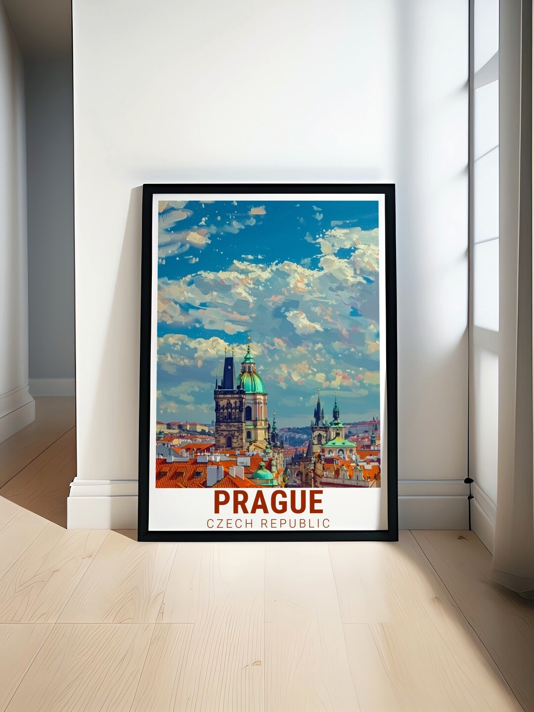 Prague Travel Poster - Cityscape Decor - Prague Prints and Artworks ...