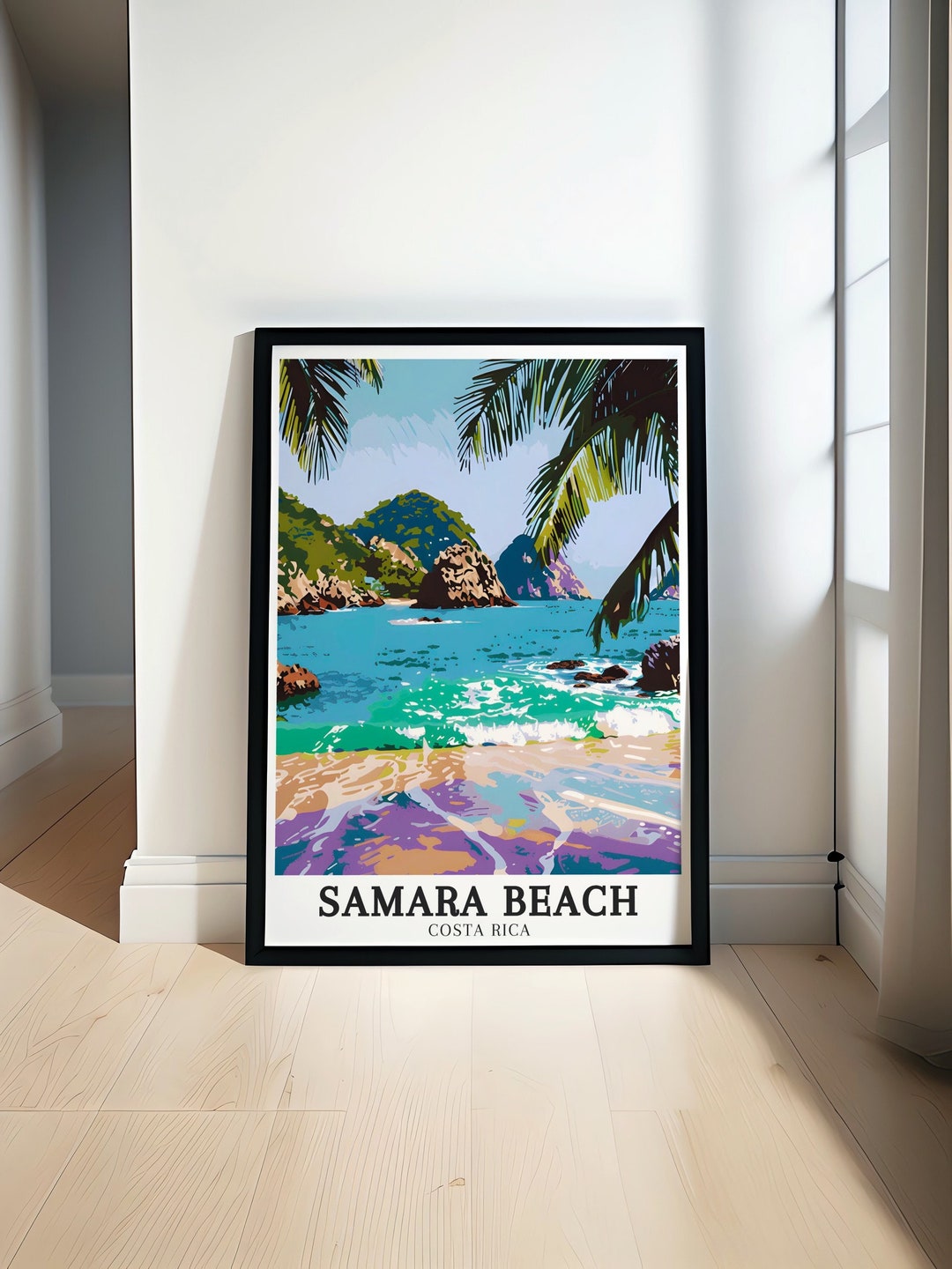 Samara Beach Travel Print - Whale Tails Rocks Poster - Samara Beach ...