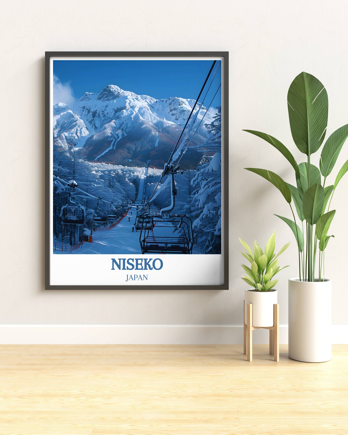 Stunning Niseko Travel Posters Annupuri International Ski Area Art Wall ...
