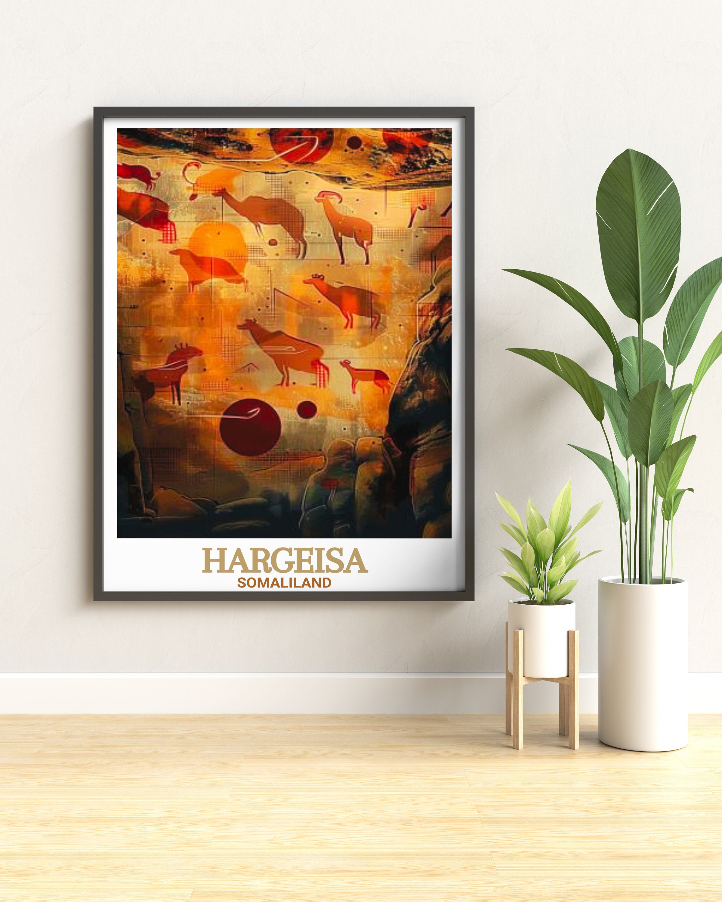 Hargeisa Somaliland Poster - Framed Laas Geel Rock Print - Laas Geel ...