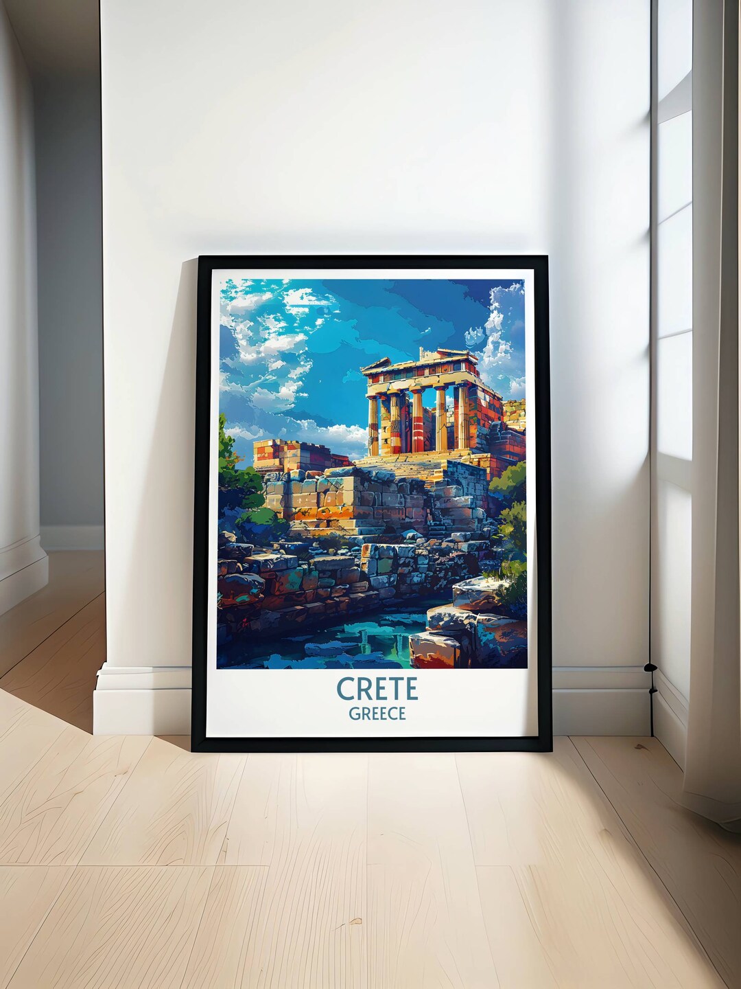 Crete Islands Art & Architecture Santorini and Corfu Prints Greek ...