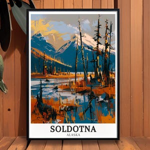 Soldotna Art Print - Kenai Peninsula Home Decor - Boreal Forest Canvas ...