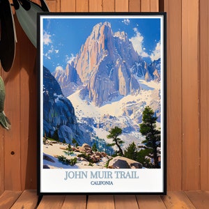 John Muir Trail Travel Posters - Mount Whitney Travel Wall Art - John ...