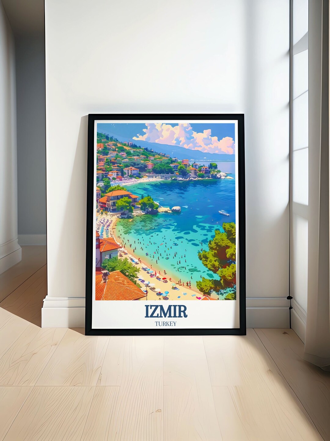 Izmir Travel Poster - Atlantis Peninsula Art Collection - Scenic ...