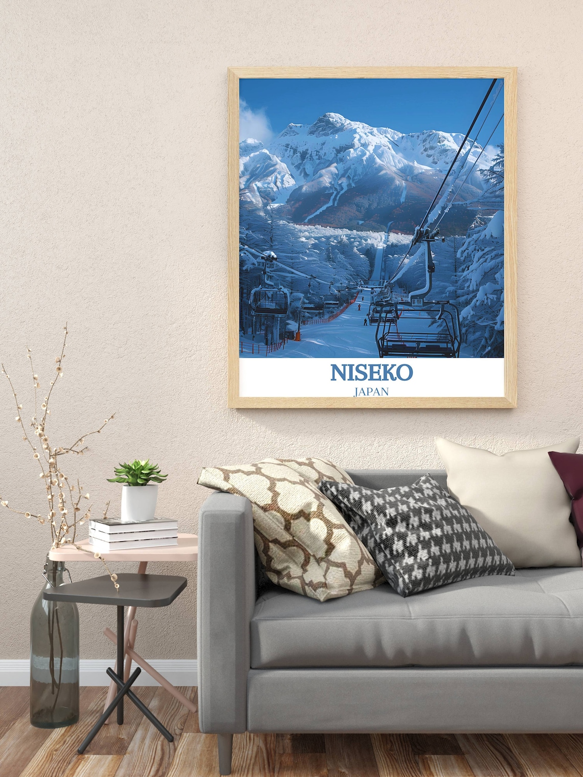 Stunning Niseko Travel Posters Annupuri International Ski Area Art Wall ...