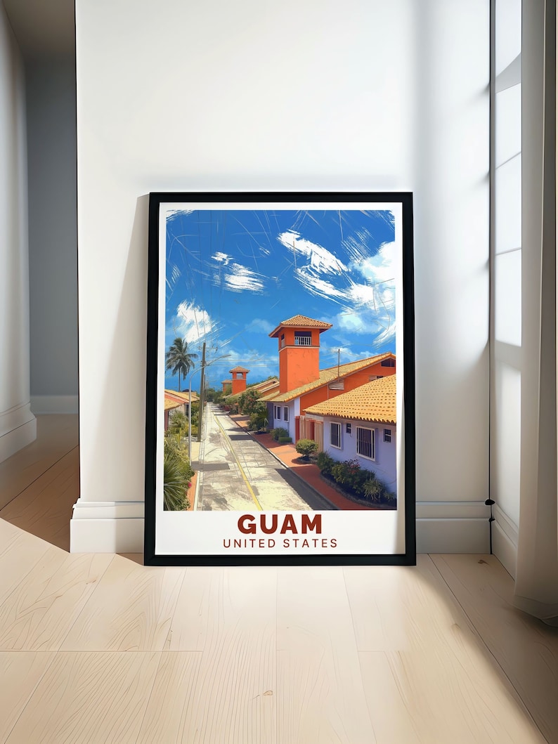 Guam Poster Chamorro Village Print Stunning Island Wall Art Serene ...