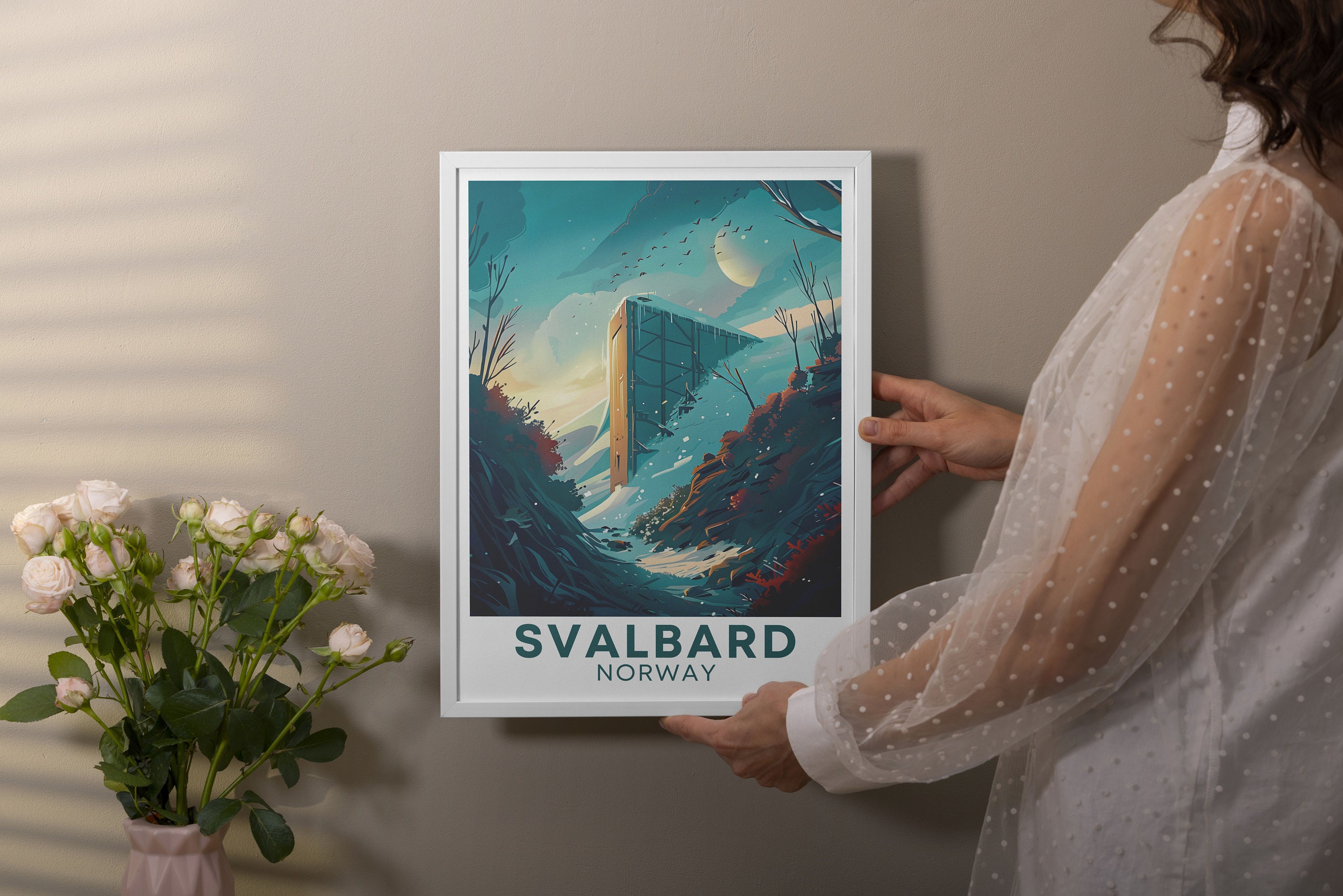 Svalbard Wall Art - Svalbard Poster - Svalbard Gift - Svalbard Framed ...