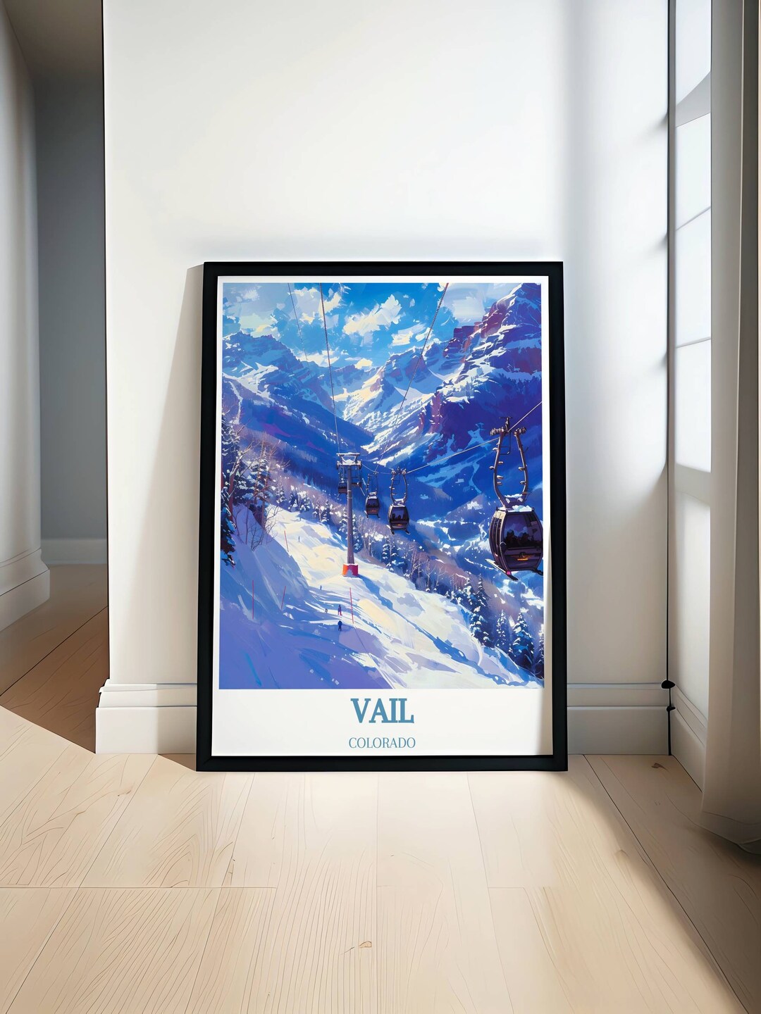 Vail Ski Resort Poster - Framed Vail Ski Resort Print - Vail Ski Resort ...
