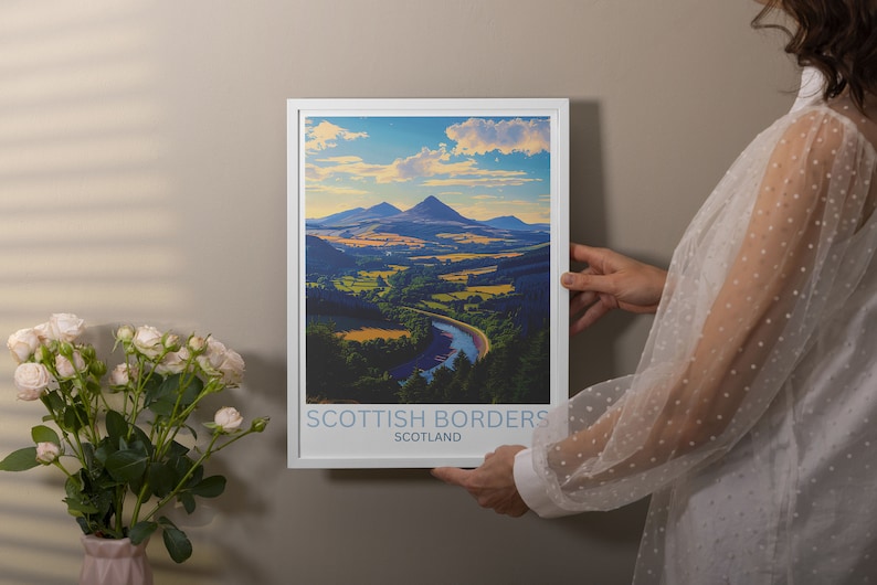 Scottish Borders Poster - Scotts View Poster - Scottish Borders Print ...