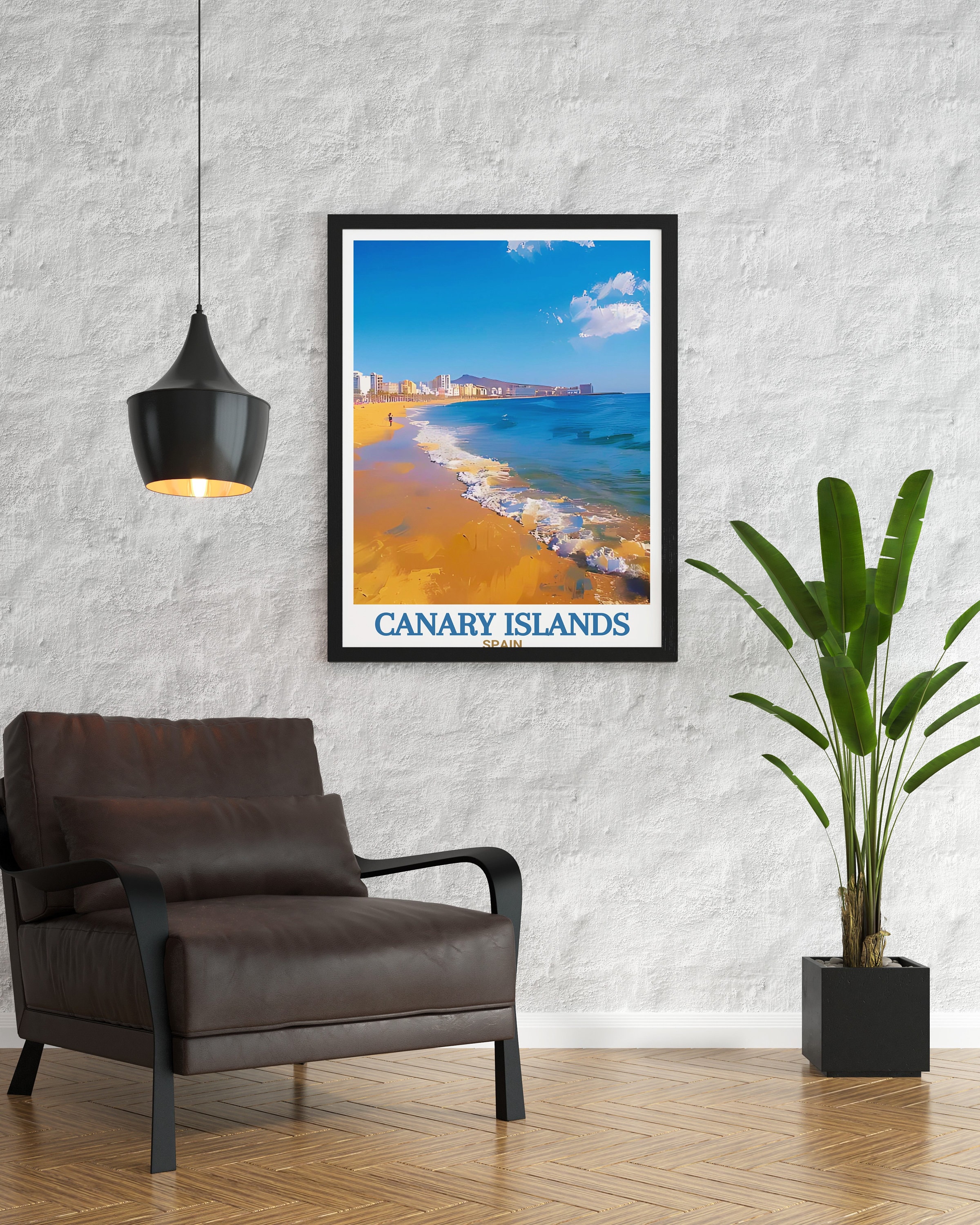 Canary Islands Posters Las Canteras Beach Gran Canaria and Canary ...