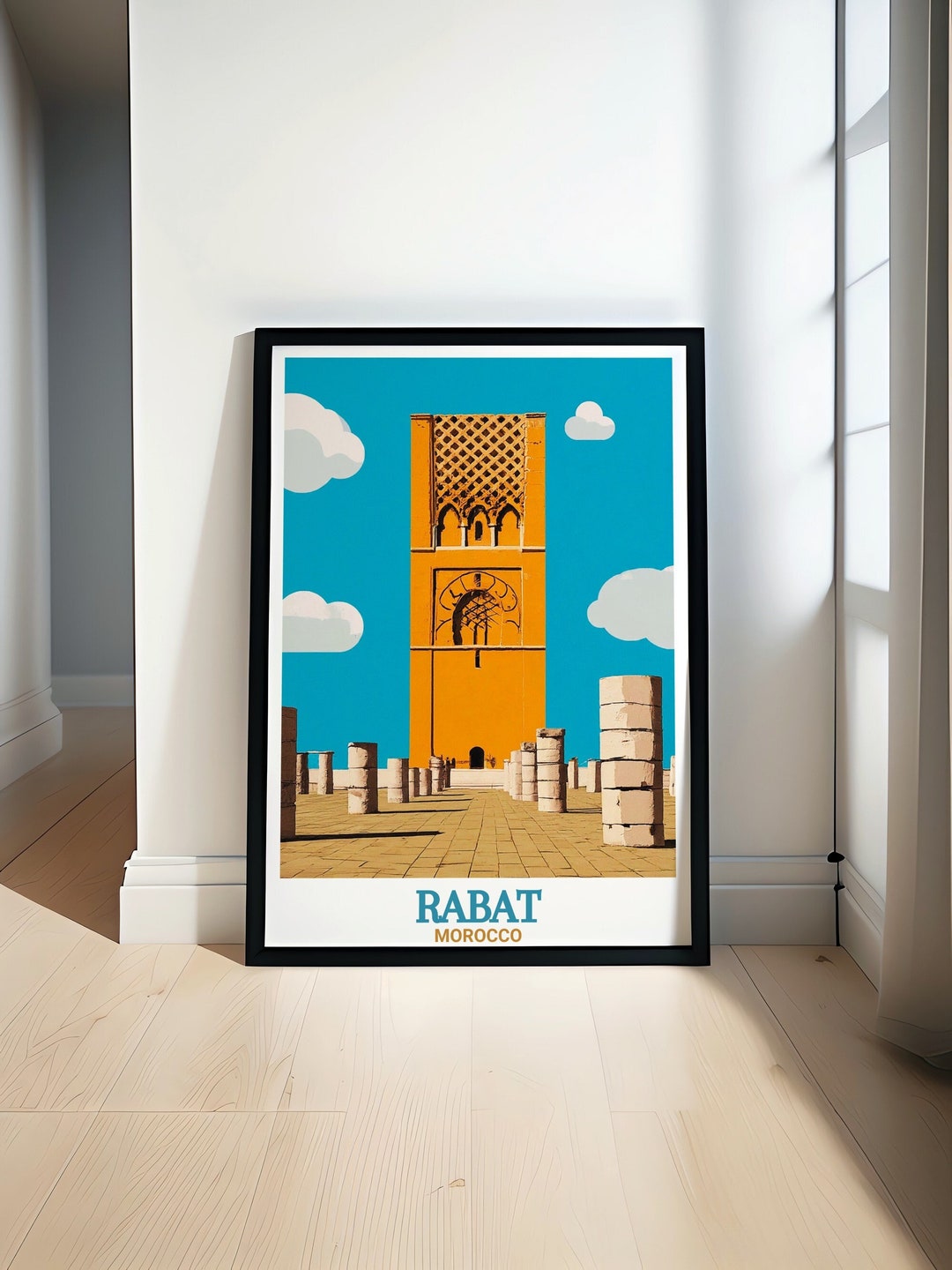 Rabat Wall Art - Hassan Tower Art - Rabat Travel Prints - Rabat Posters ...