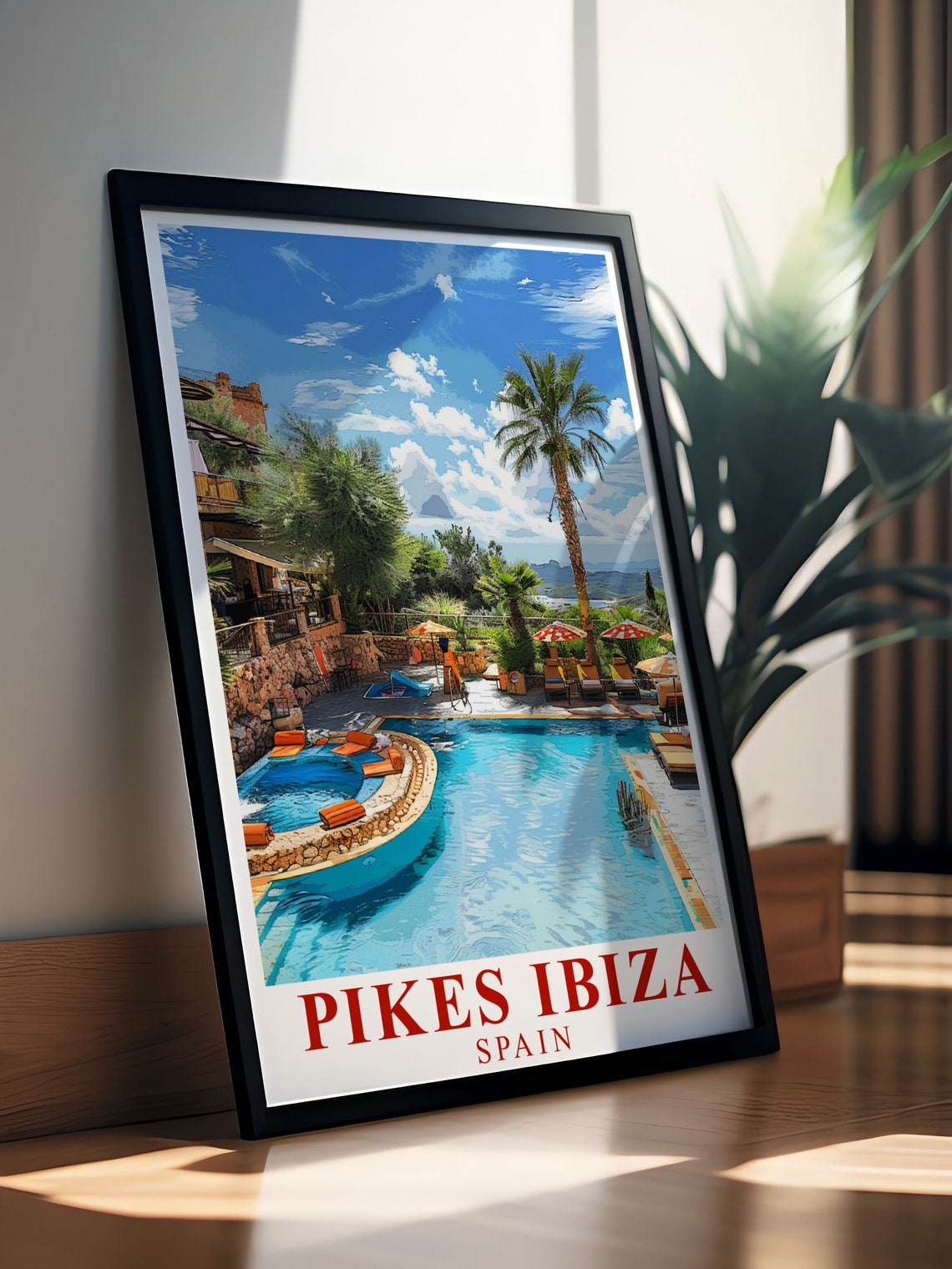 Pikes Ibiza Nightclub Wall Art Pool Area Poster Pikes Ibiza Print Pikes ...