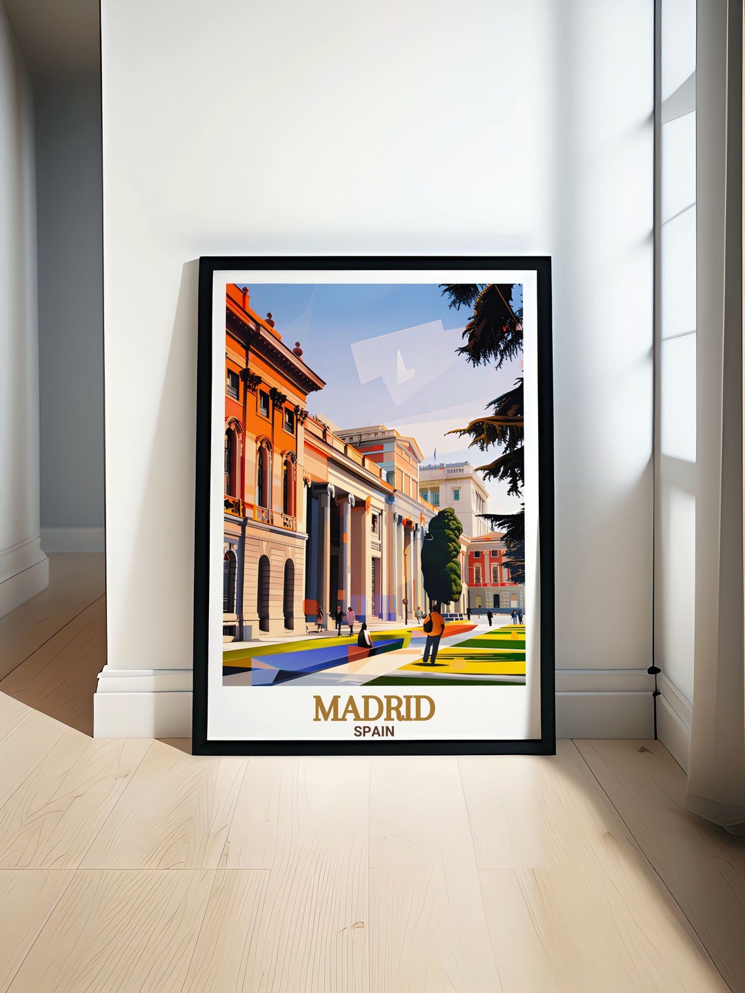 Madrid Travel Poster - Prado Museum Art - Spain Wall Art and Madrid ...