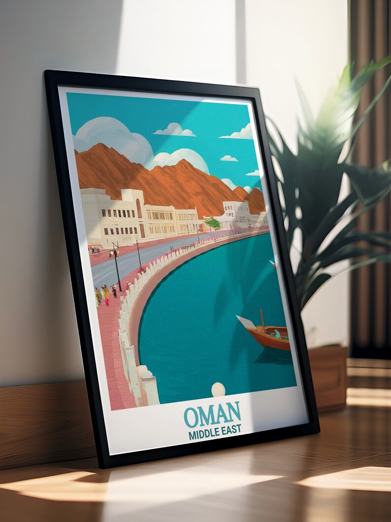 Oman Art Collection Mutrah Corniche Posters Arabian Elegance Mutrah ...
