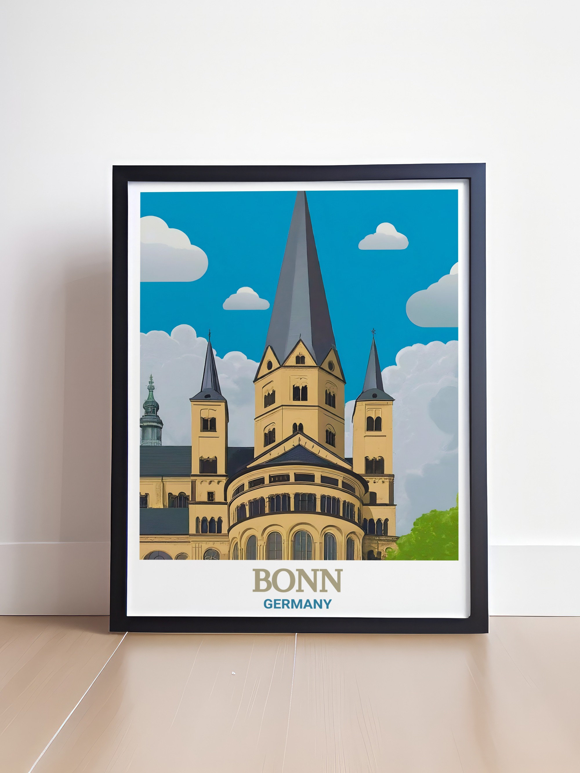 Bonn Art Collection Bonn Minster Posters Germany Wall Decor Bonn ...