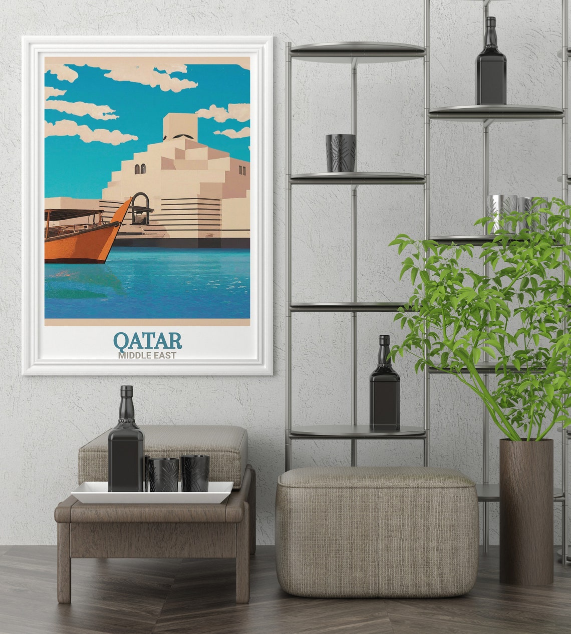 Qatar Poster - Qatar Print - Qatar Travel Poster - Museum of Islamic ...