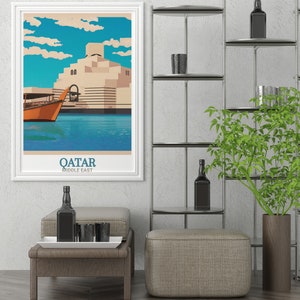 Qatar Poster - Qatar Print - Qatar Travel Poster - Museum of Islamic ...