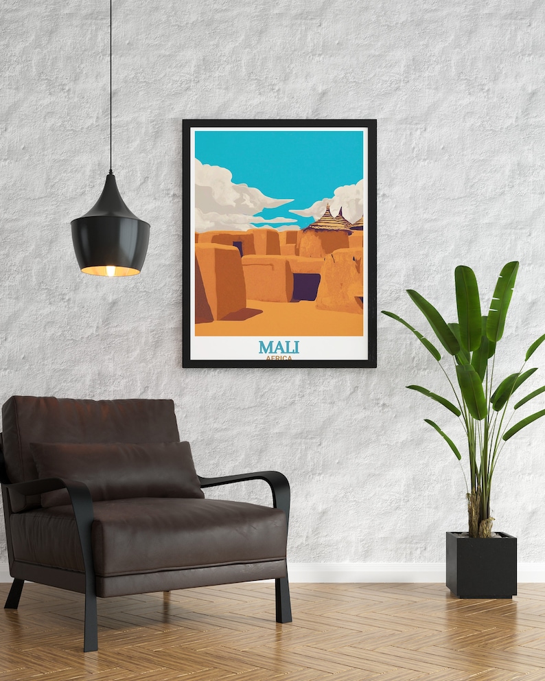 Mali Travel Art bandiagara Escarpment Art Mali Posters and Africa Wall ...