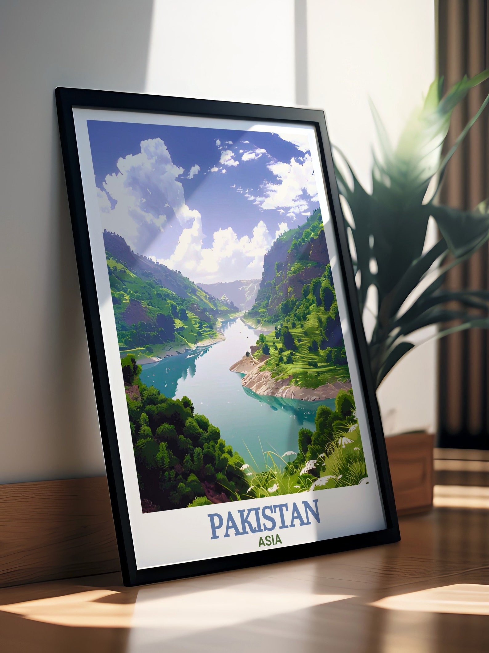 Pakistan Travel Prints Pakistan Posters and Jhelum River Art Pakistan ...