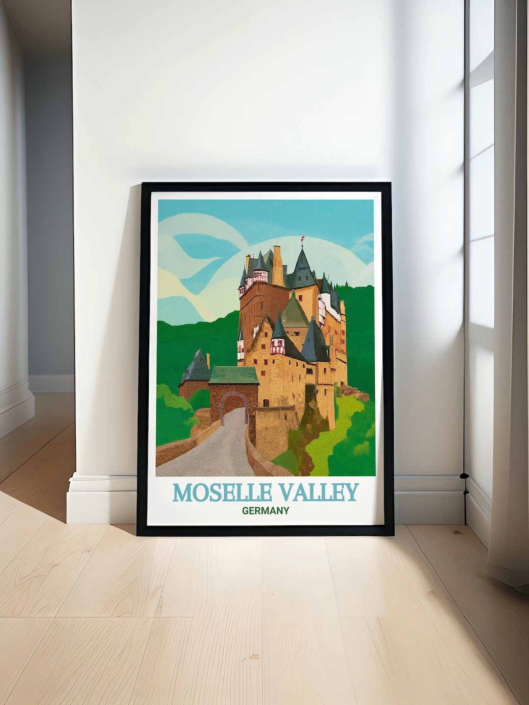 Moselle Valley Travel Poster Burg Eltz Decor Burg Eltz Art and Poster ...
