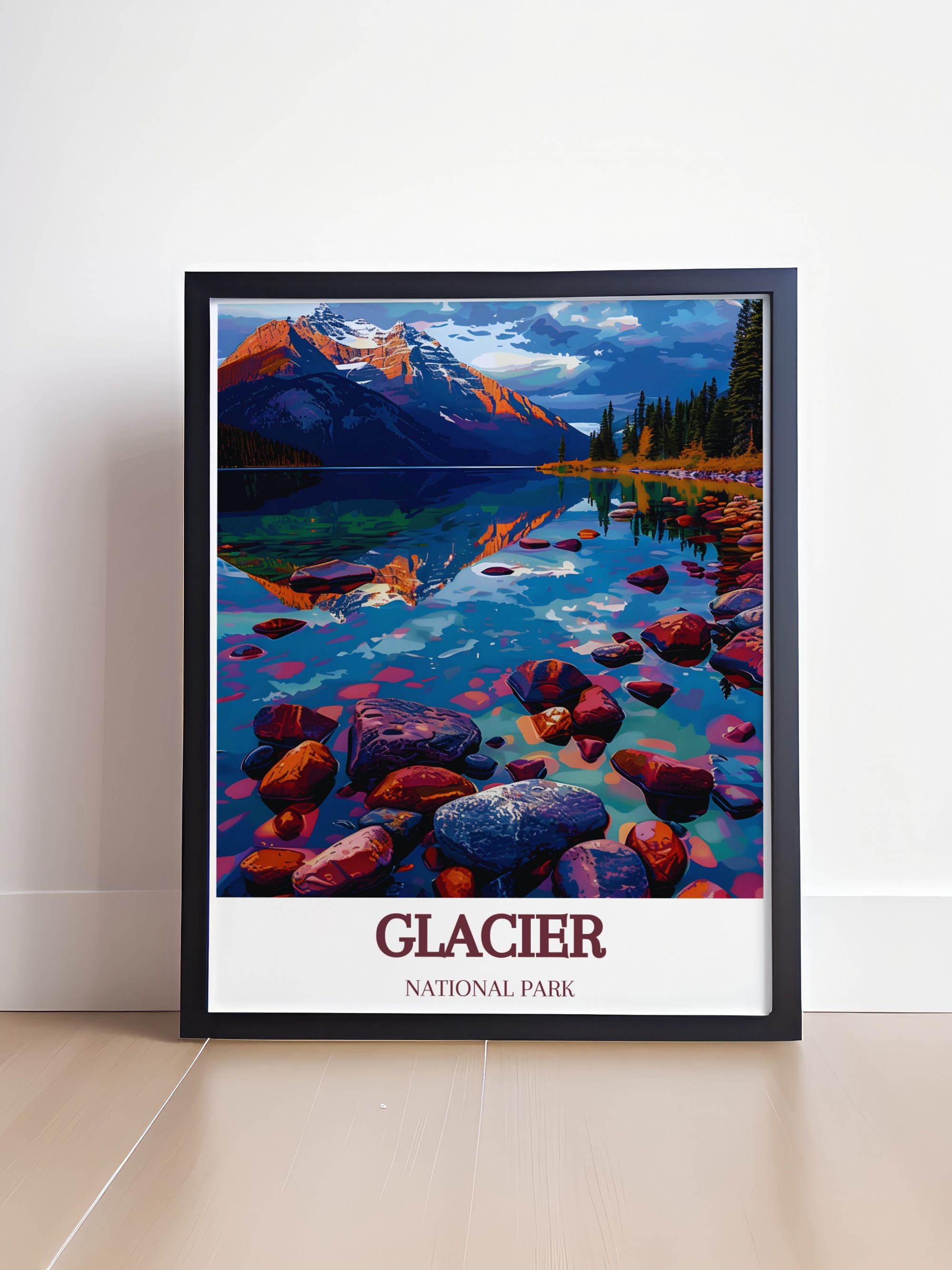 Lake Mcdonald Glacier National Park Travel Posters - Glacier National ...
