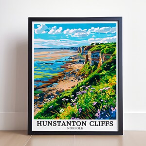 Hunstanton Cliffs Posters and Prints - Hunstanton Beach Decor and Gifts ...
