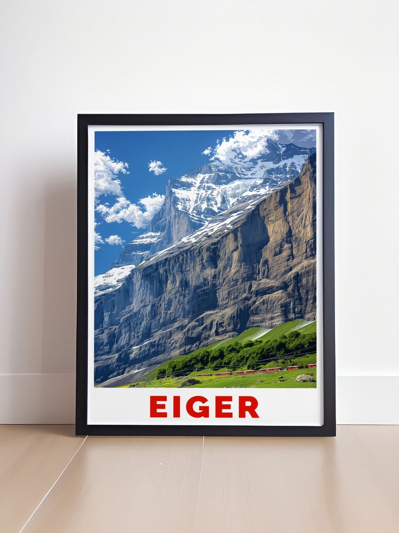 Eiger Prints Eiger Art Vintage Travel Print of Eiger Retro Travel ...