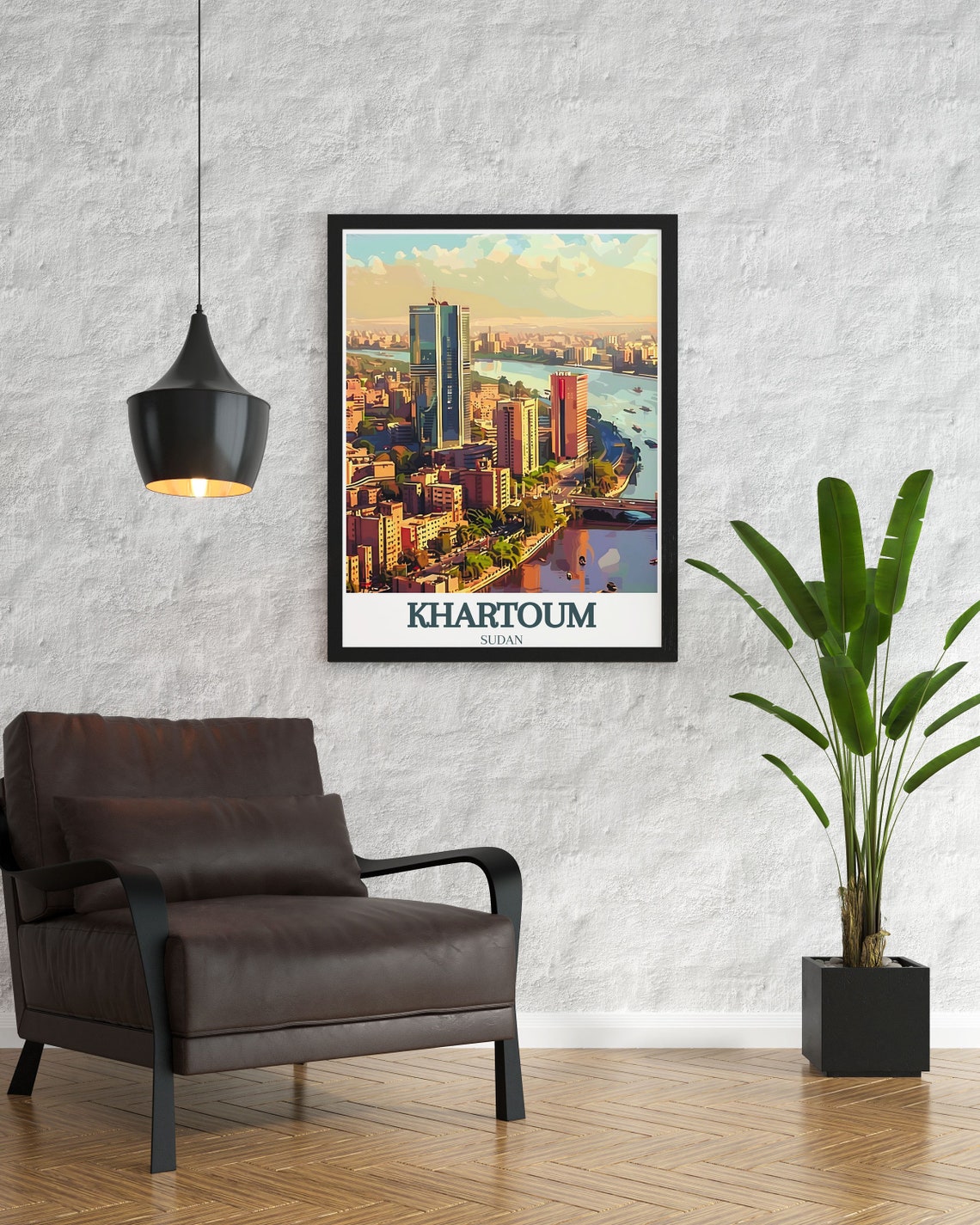 Khartoum Poster - Framed NTC Tower Print - Nile River Canvas Print ...
