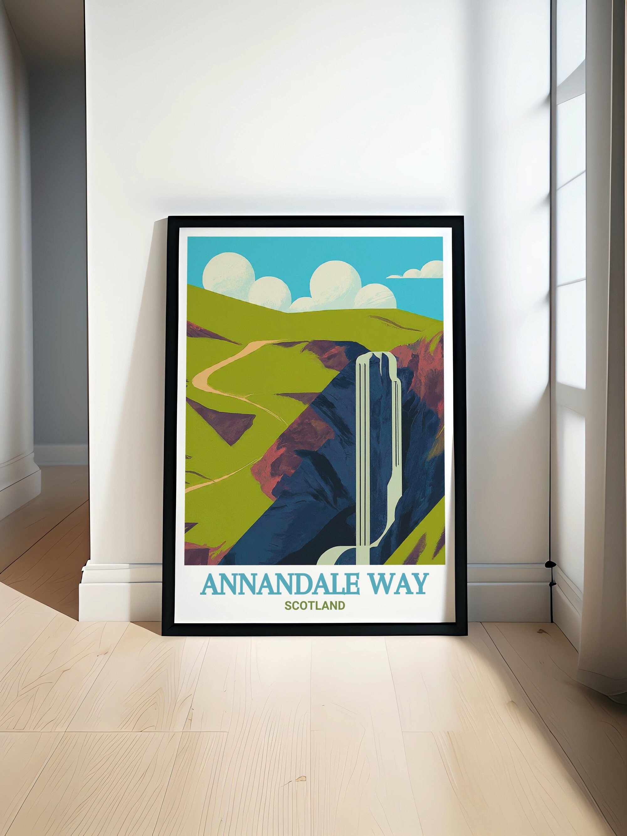 Annandale Way Travel Poster Grey Mares Tail Travel Poster Grey Mares ...