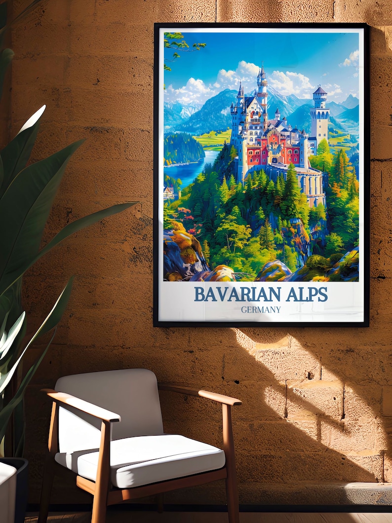 Bavarian Alps Scenic Art - Neuschwanstein Castle Posters - Historical ...