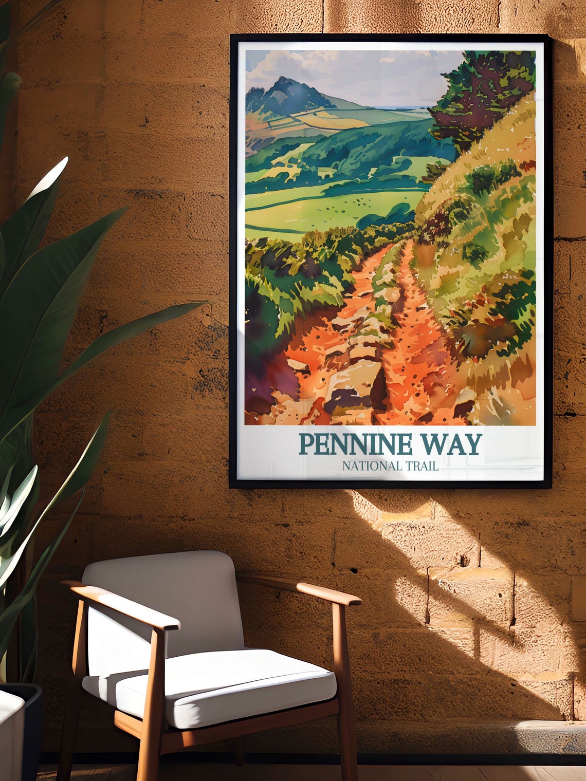 Pennine Way Poster - Print of Pen Y Ghent - Pennine Way Framed Print ...