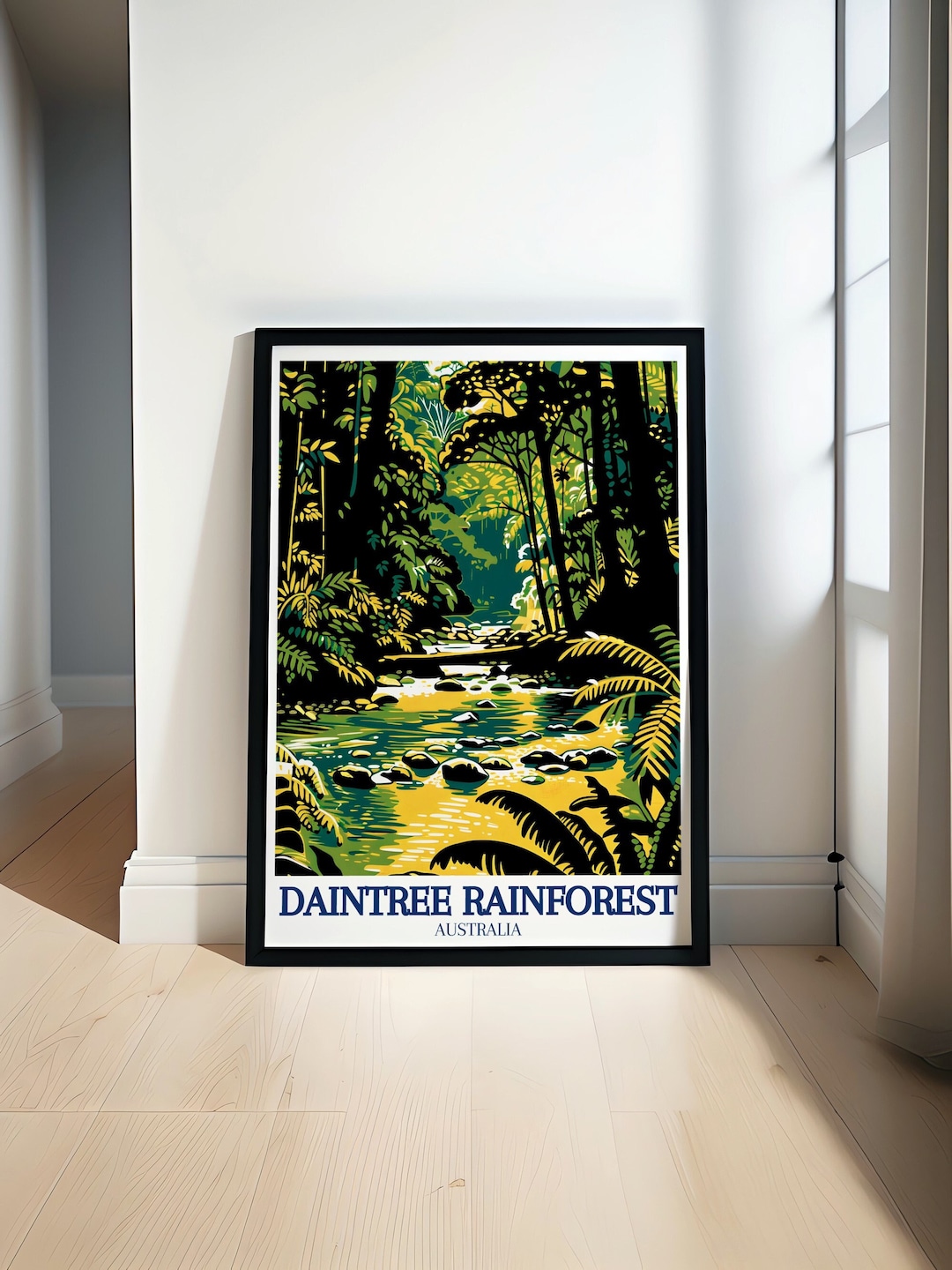 Daintree Rainforest Travel Posters - Mossman Gorge Art - Emmagen Creek ...