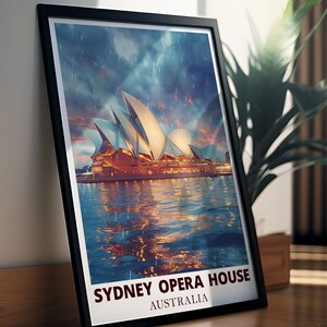 Sydney Opera House Travel Poster- Sydney Opera House Print - Australia ...