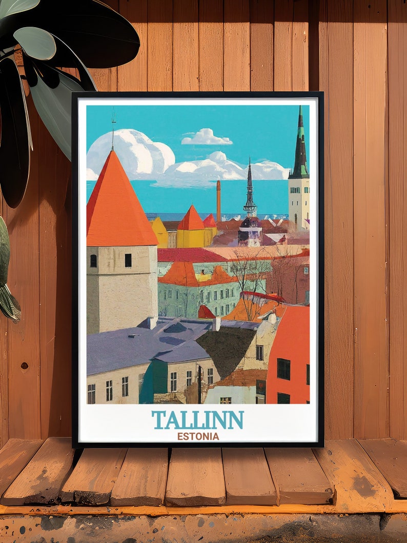 Tallinn Estonia Travel Print Tallinn Old Town Travel Poster Tallinn Old ...