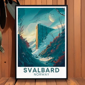 Svalbard Wall Art - Svalbard Poster - Svalbard Gift - Svalbard Framed ...