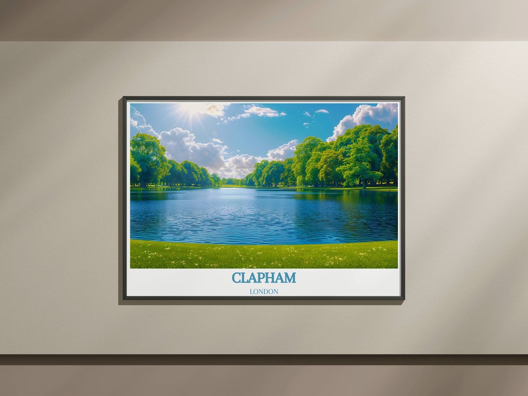 Iconic Clapham Common Travel Posters Elegant Wall Art Featuring Clapham ...