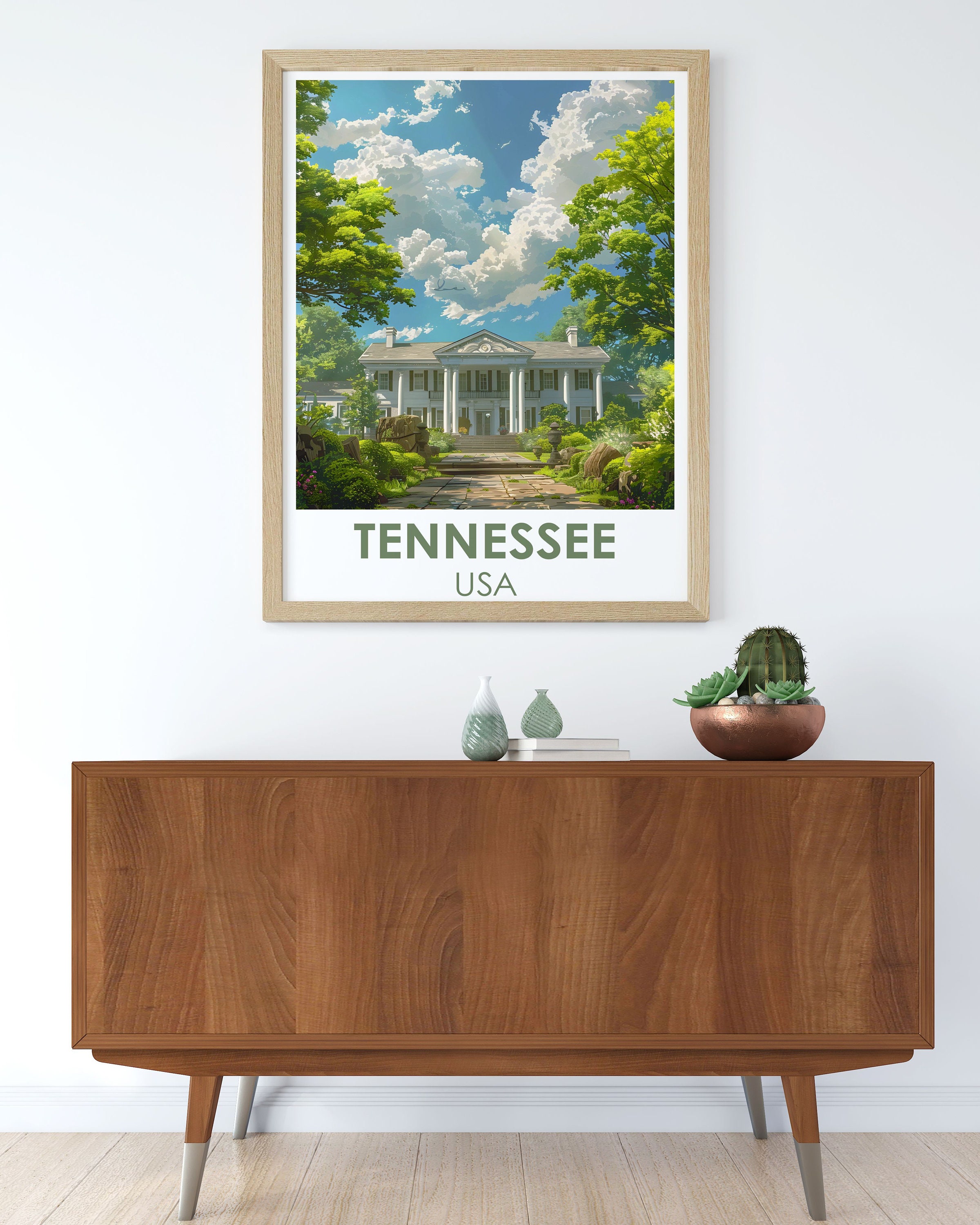 Tennessee Poster - Graceland Print - Graceland Tennessee Print ...