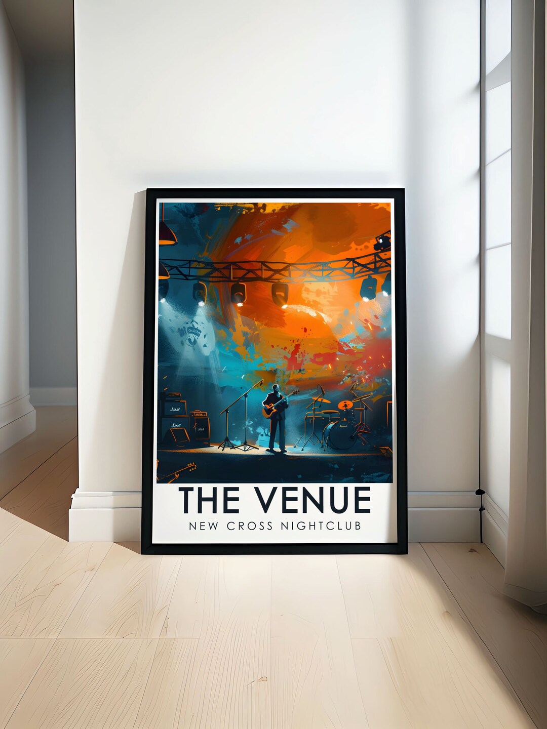 The Venue New Cross Art Print Main Stage Artwork London 80s 90s Wall ...