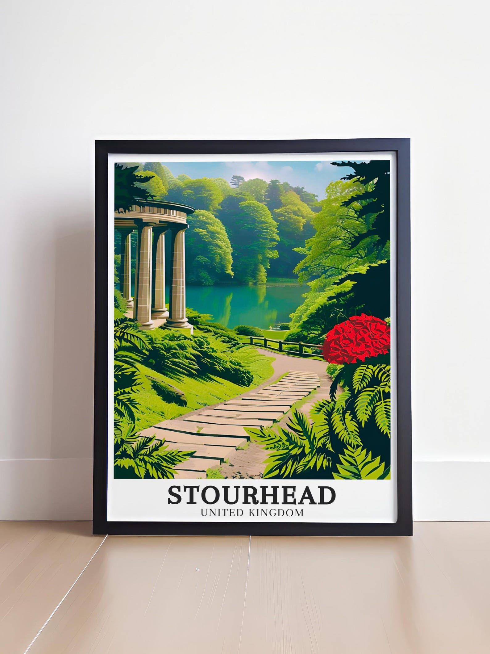 Stourhead Poster - Stourhead Gardens Art - Stourhead Print - Stourhead ...
