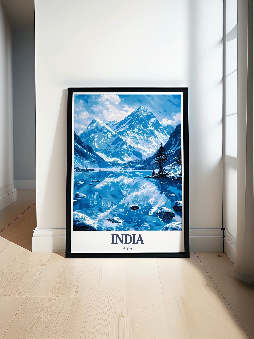 India Travel Posters - Himalayas Mount Everest Artwork - Himalayas ...